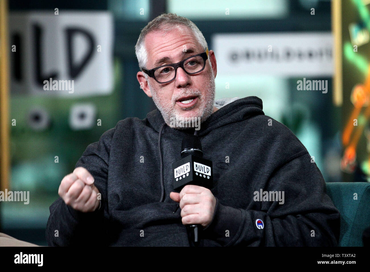 New York, USA. 11 Apr, 2019. Brian Koppelman at BUILD Series ...