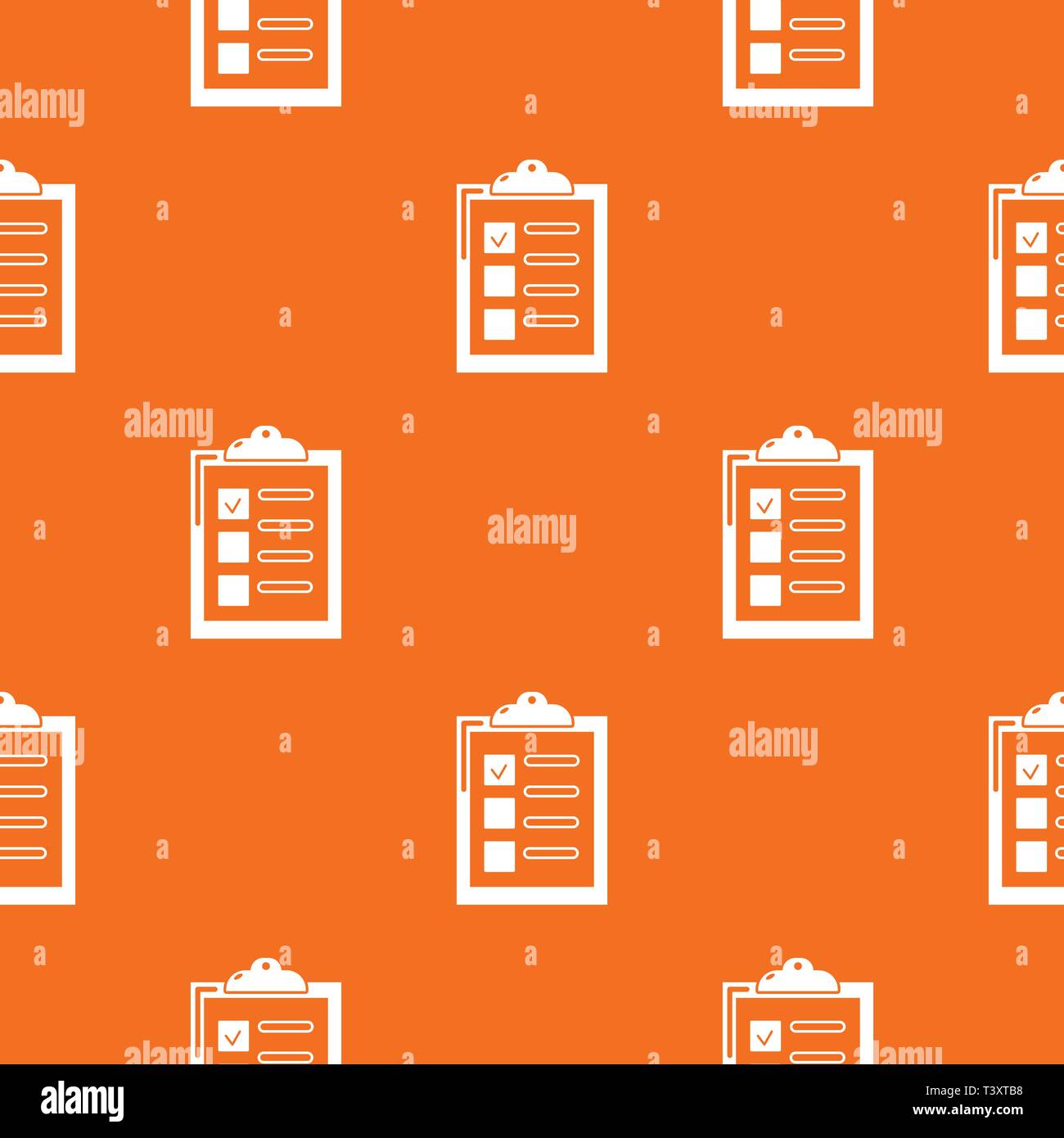 Checklist pattern vector orange Stock Vector Image & Art - Alamy