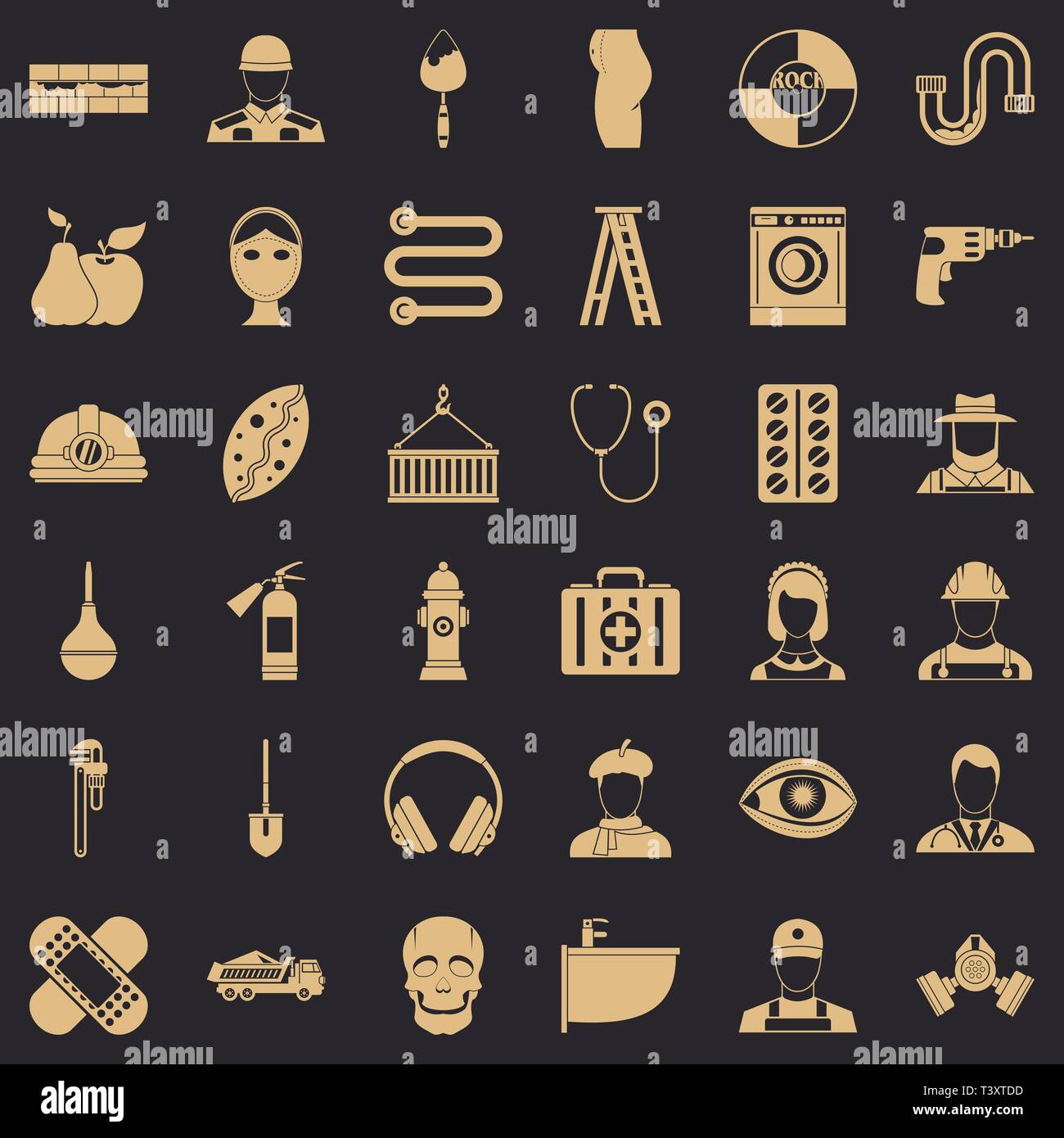 Good occupation icons set, simple style Stock Vector Image & Art - Alamy