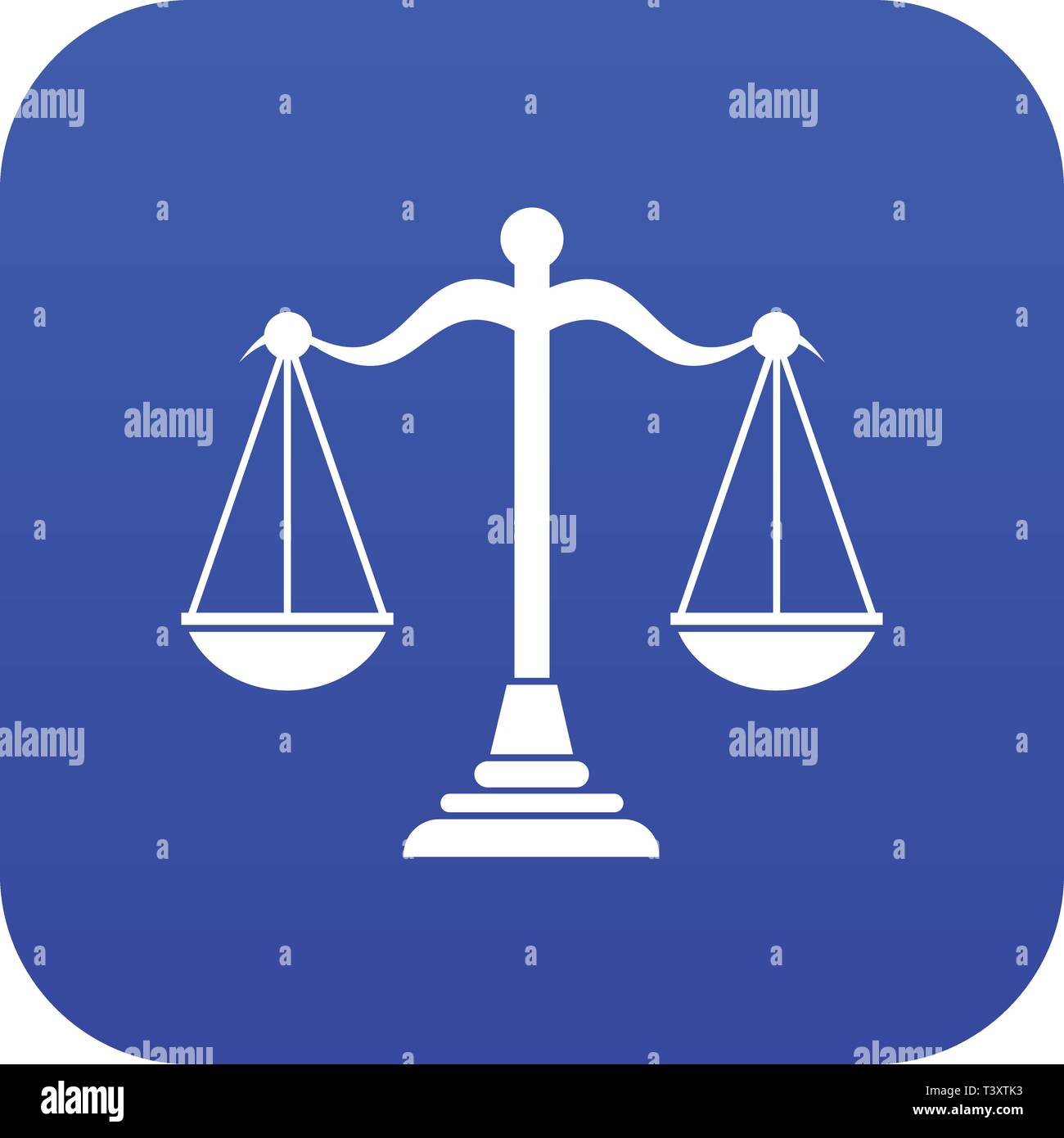 Balance scale icon digital blue Stock Vector Image & Art - Alamy