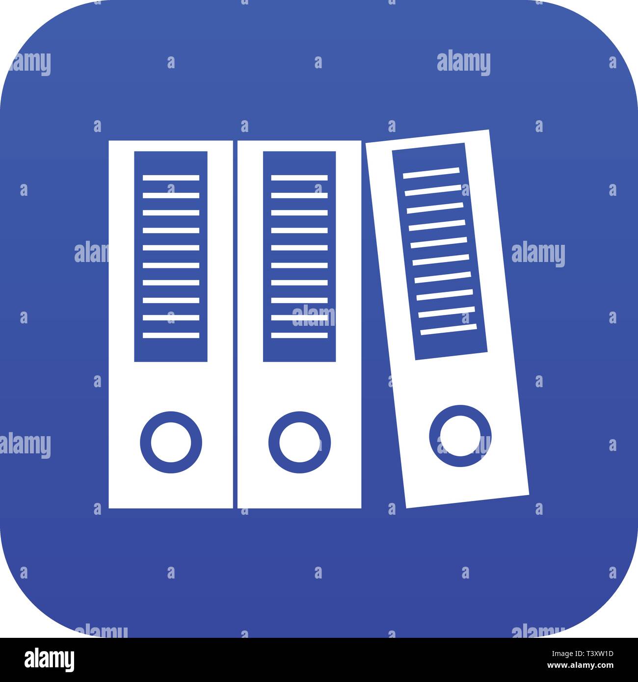 Office folders icon digital blue Stock Vector Image & Art - Alamy