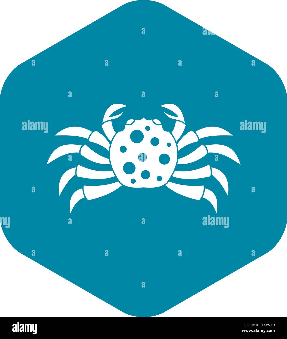 Crab sea animal icon, simple style Stock Vector Image & Art - Alamy