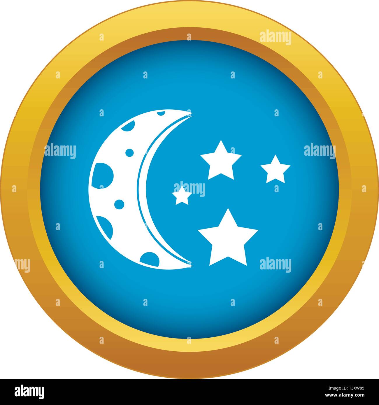 Starry night icon blue vector isolated Stock Vector Image & Art - Alamy