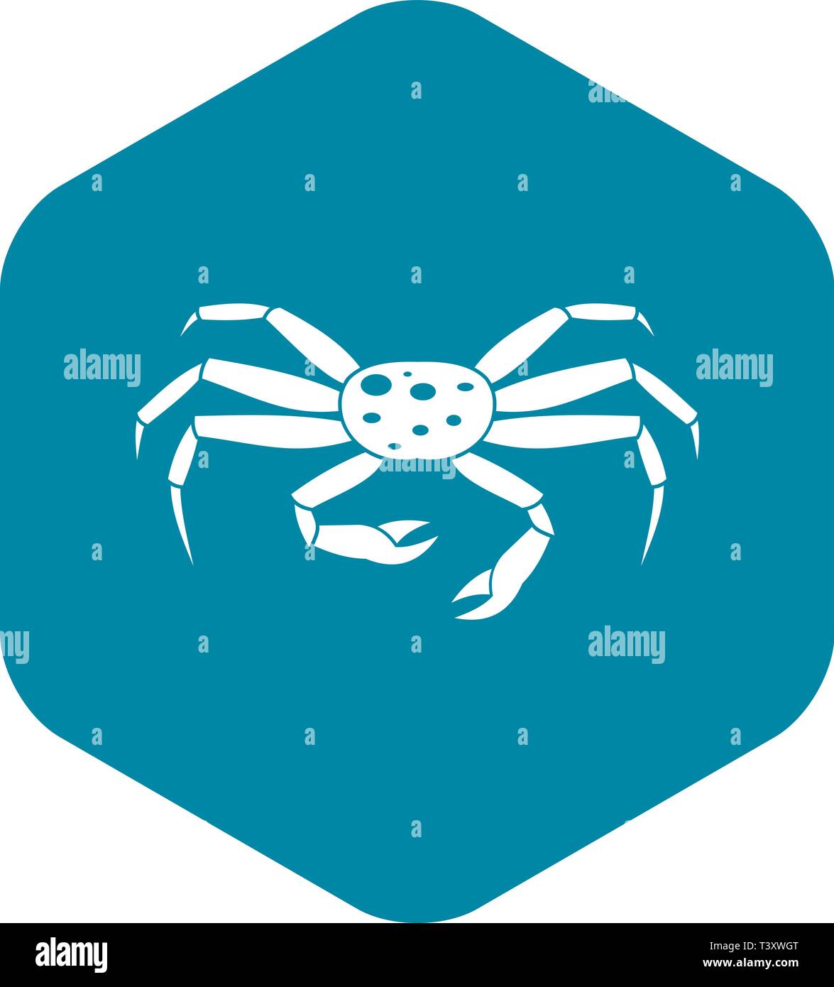 Crab seafood icon, simple style Stock Vector Image & Art - Alamy