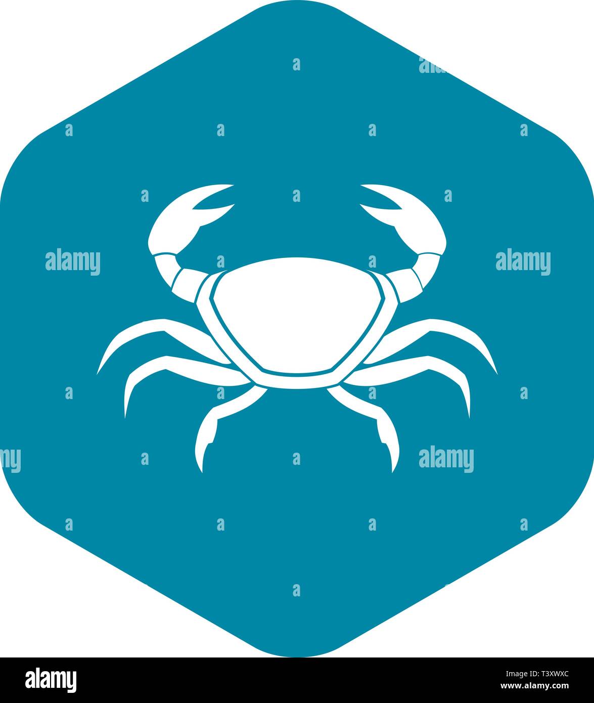 Fresh crab icon, simple style Stock Vector Image & Art - Alamy