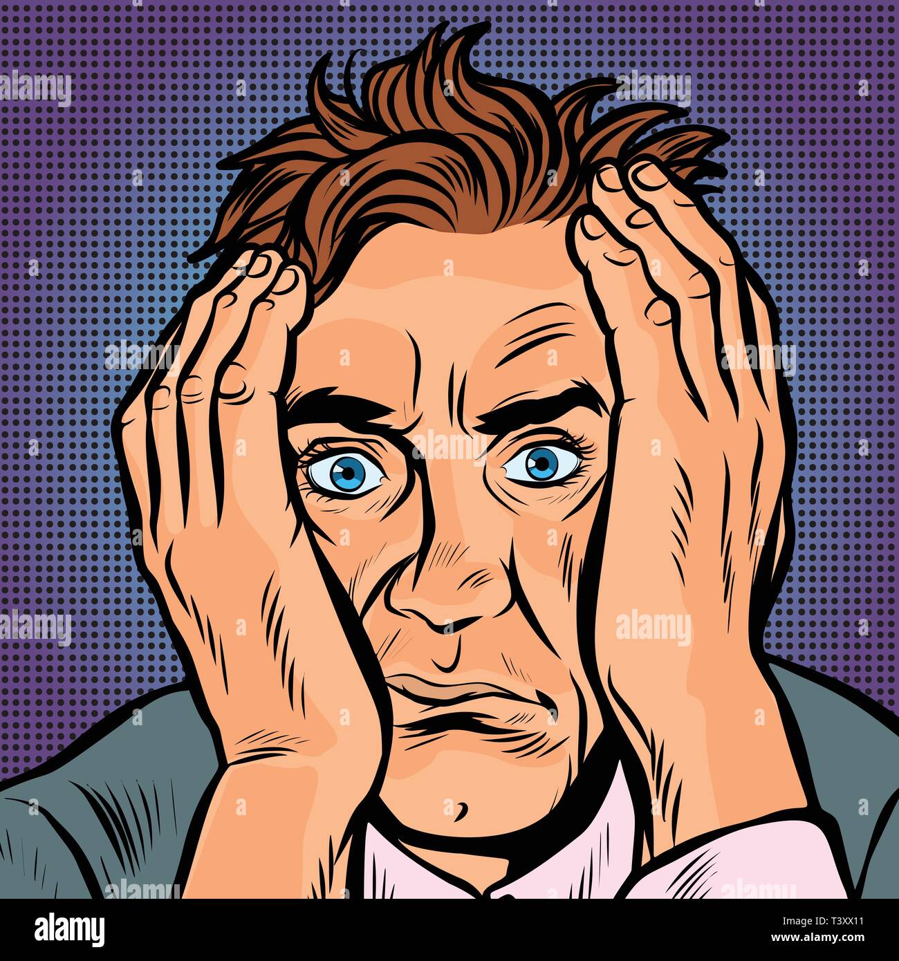 Tired look patient Stock Vector Images - Alamy
