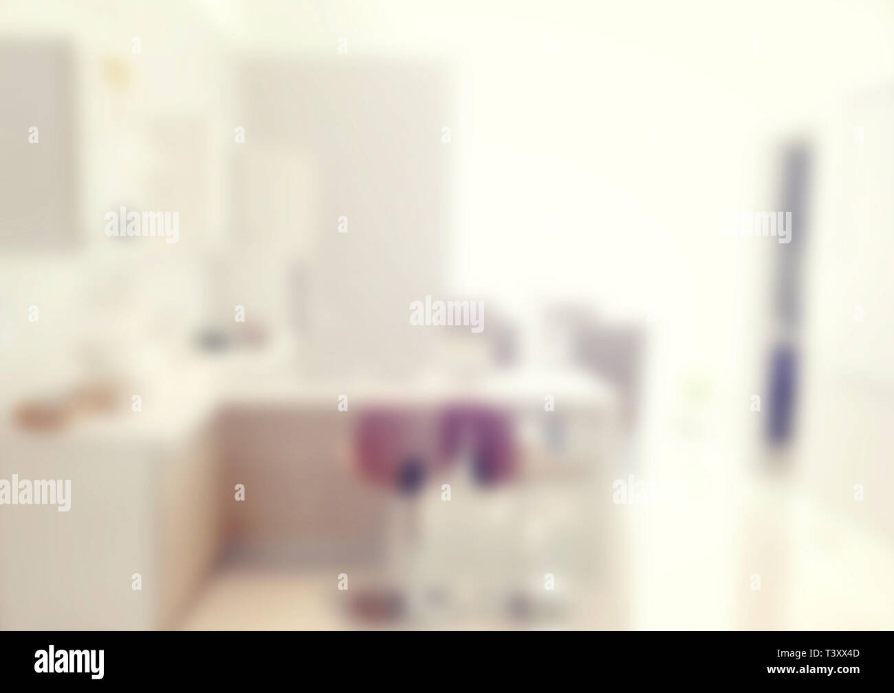 Abstract blur image of modern living room interior background Stock ...