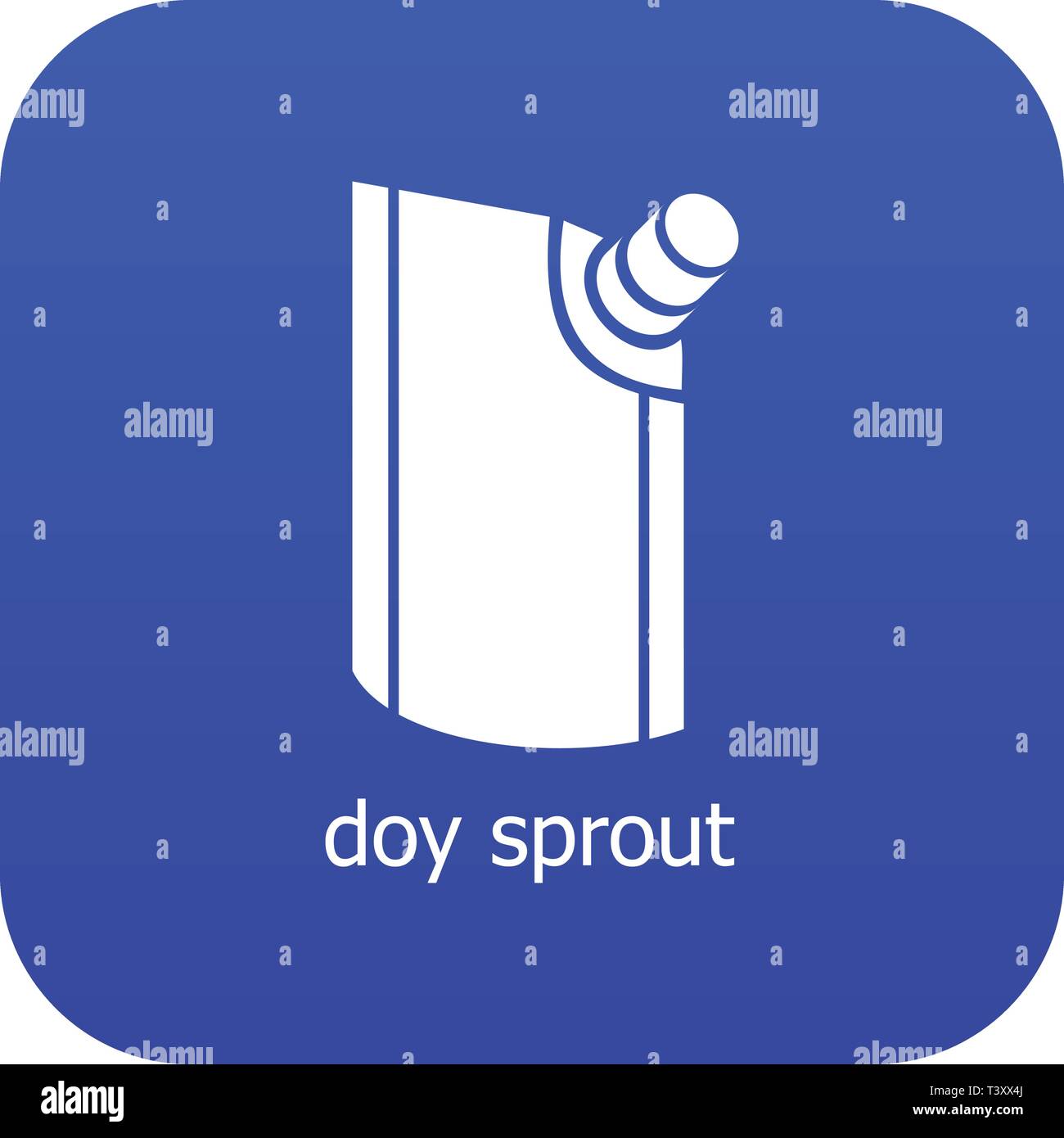 Doy pack icon blue vector Stock Vector Image & Art - Alamy