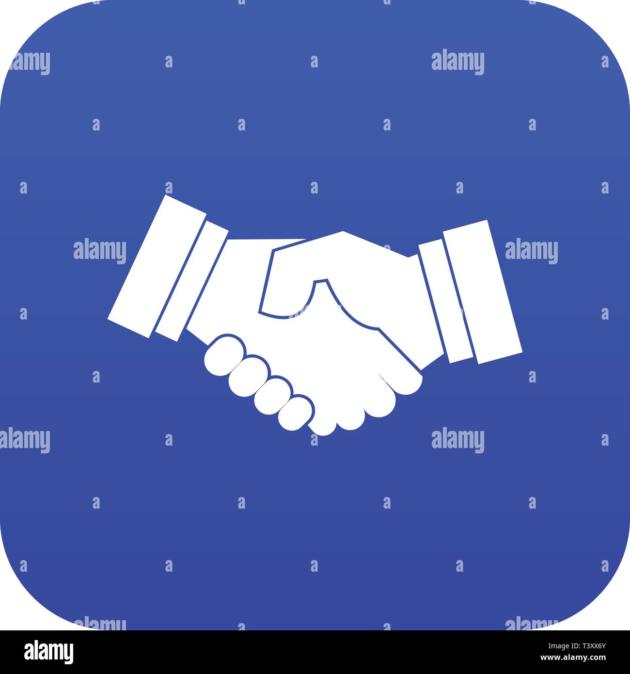 Handshake icon digital blue Stock Vector Image & Art - Alamy