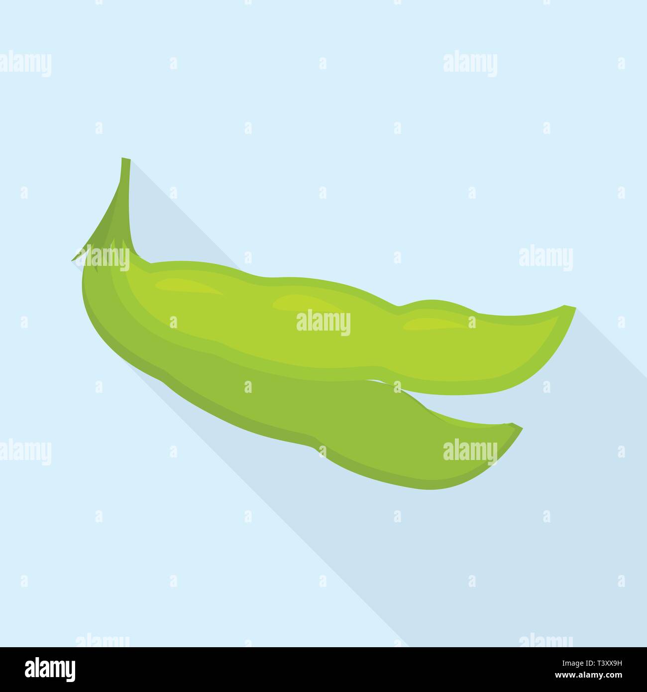 Green soybean icon, flat style Stock Vector Image & Art - Alamy