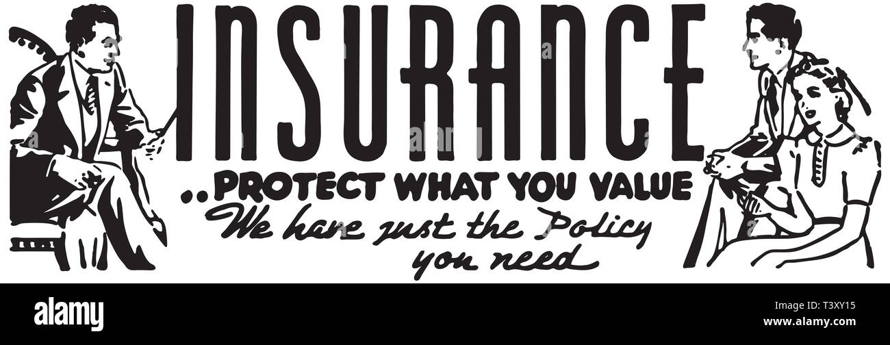 1950s life insurance hi-res stock photography and images - Alamy