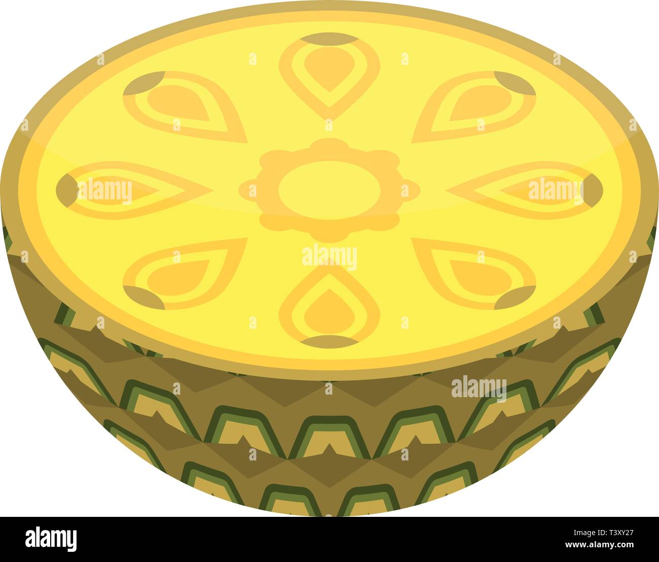 Pineapple fresh ananas sliced Stock Vector Images - Alamy