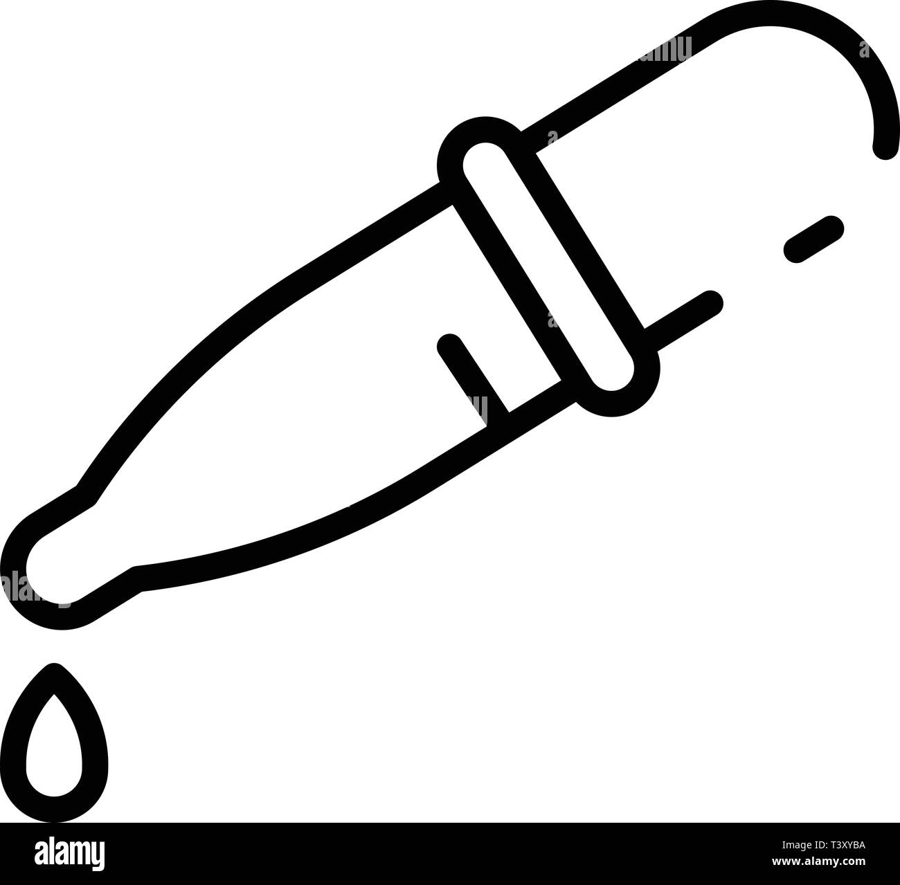 Lab dropper icon, outline style Stock Vector Image & Art - Alamy