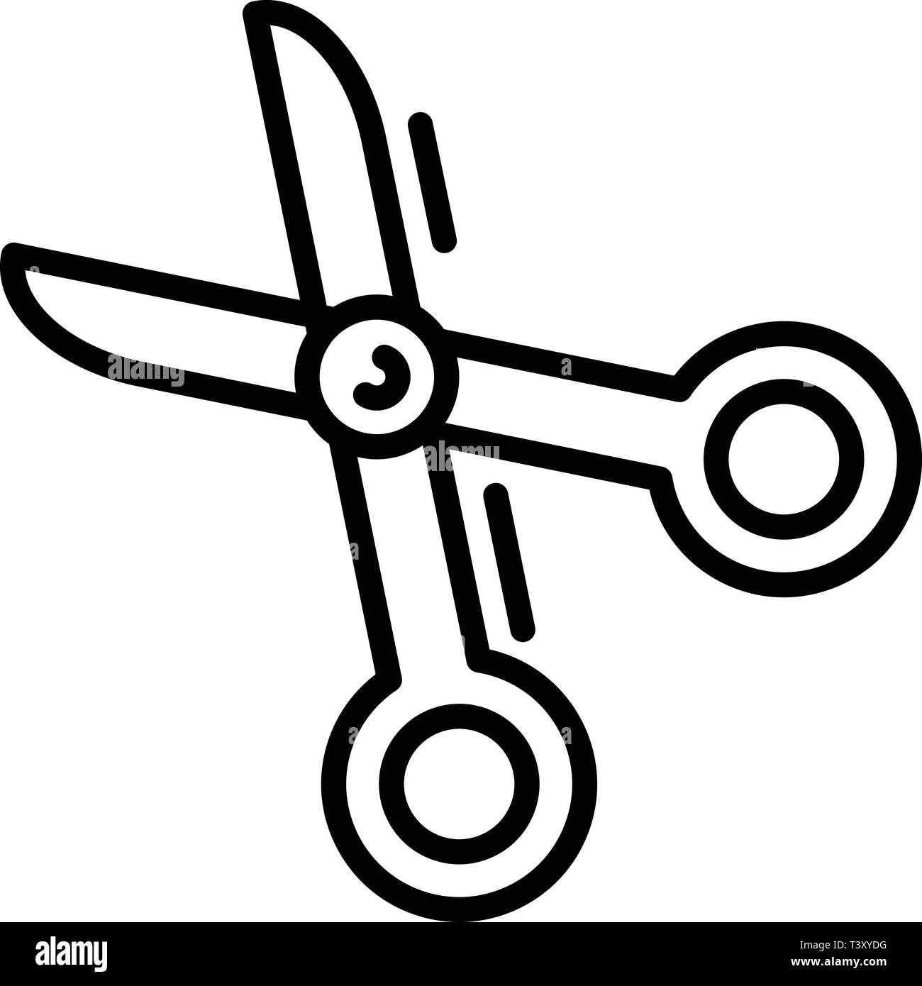 Scissors icon, outline style Stock Vector Image & Art - Alamy