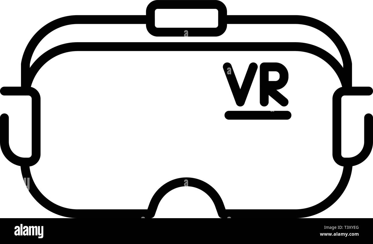Vr goggles icon, outline style Stock Vector Image & Art - Alamy