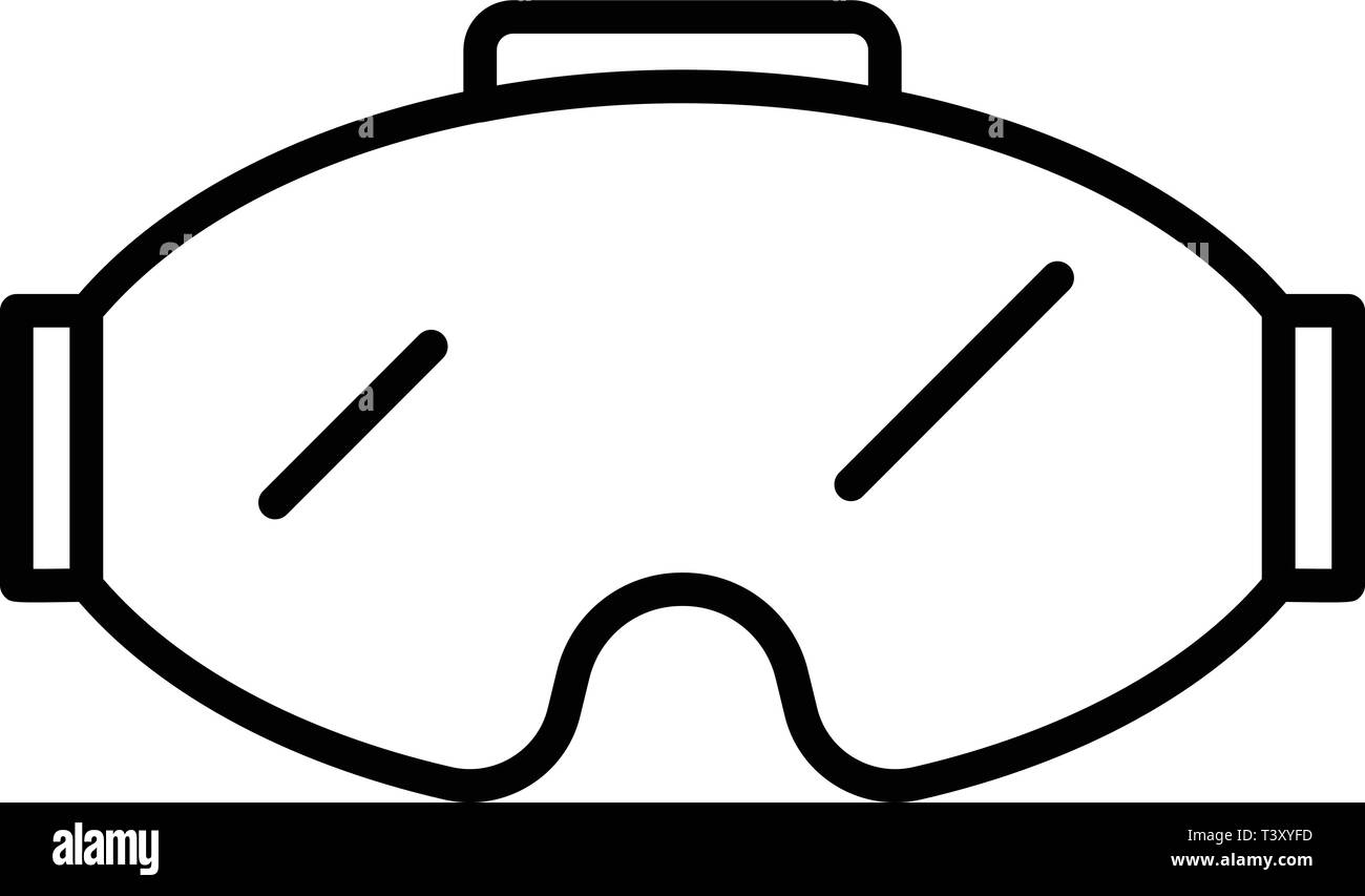 Game goggles icon, outline style Stock Vector Image & Art - Alamy