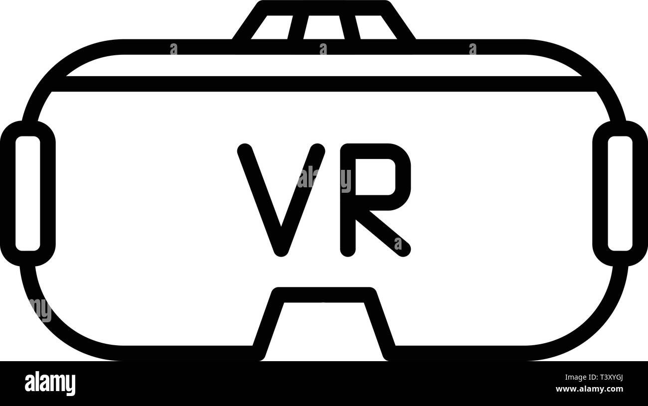 Vr glasses icon, outline style Stock Vector Image & Art - Alamy