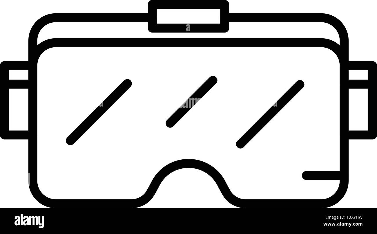 Vr headset icon, outline style Stock Vector Image & Art - Alamy