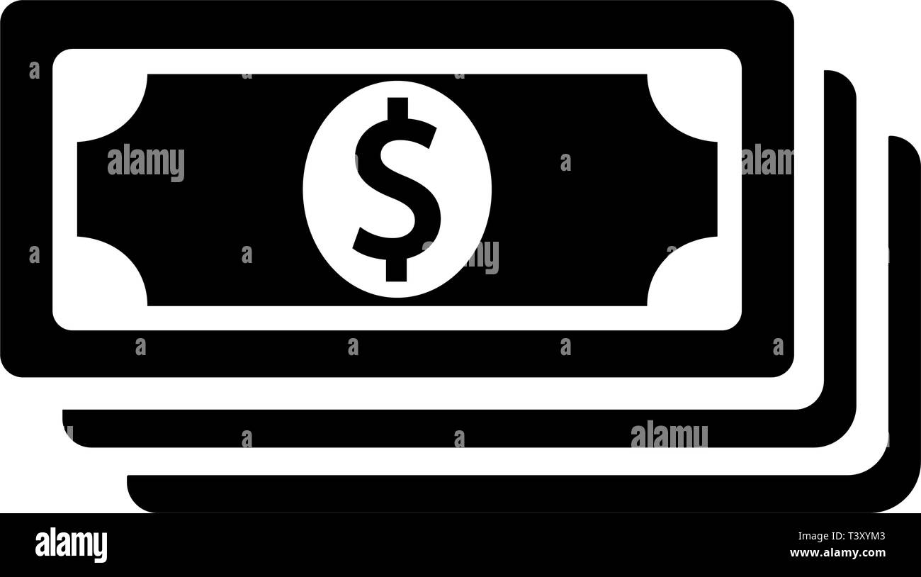 Dollar banknote icon money Stock Vector Images - Alamy