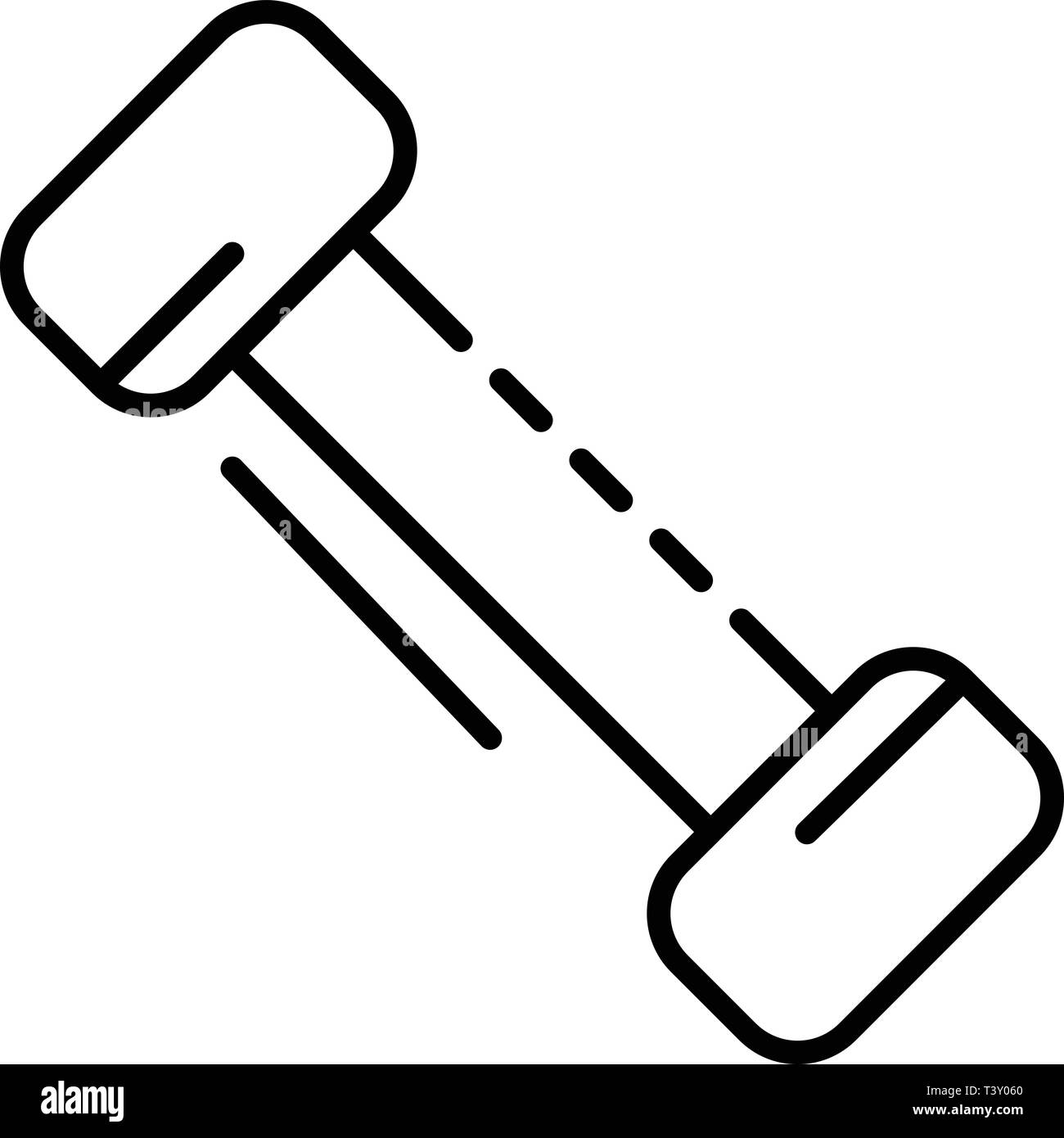 Fitness dumbbell icon, outline style Stock Vector Image & Art - Alamy