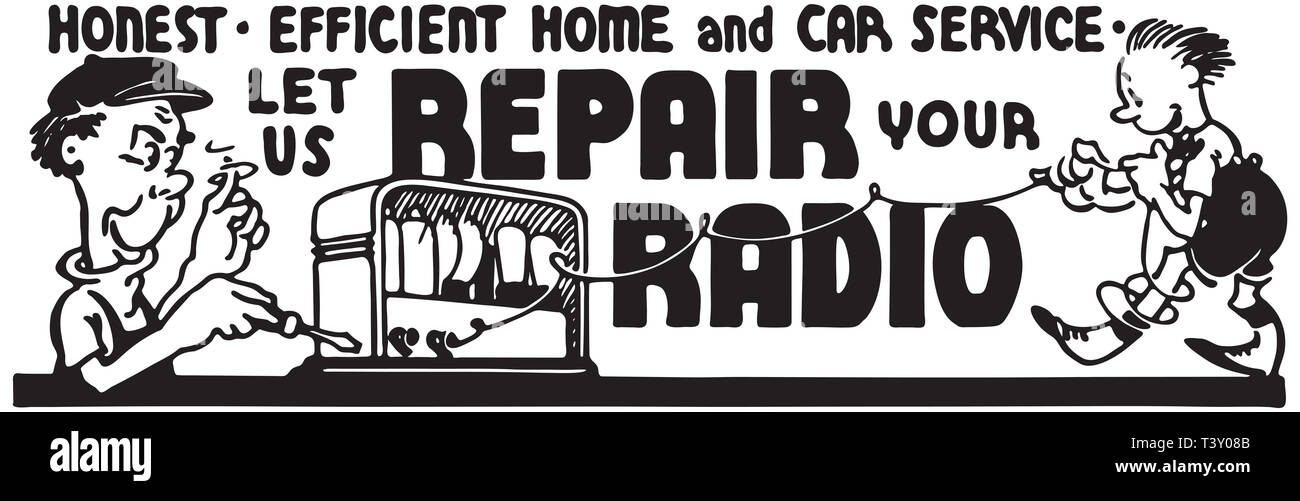 Fixing radios hi-res stock photography and images - Alamy