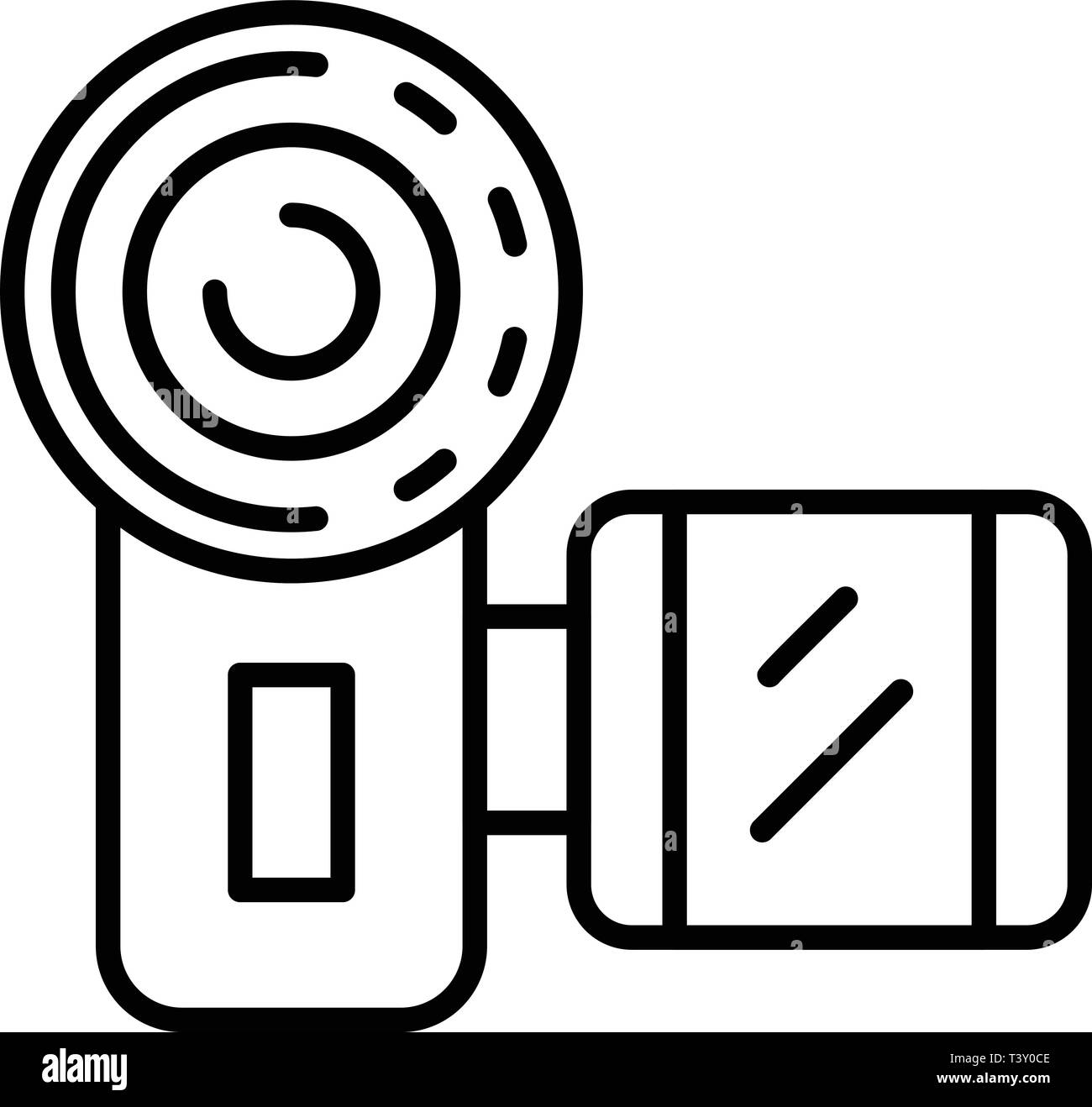 Portable video camera icon, outline style Stock Vector Image & Art - Alamy