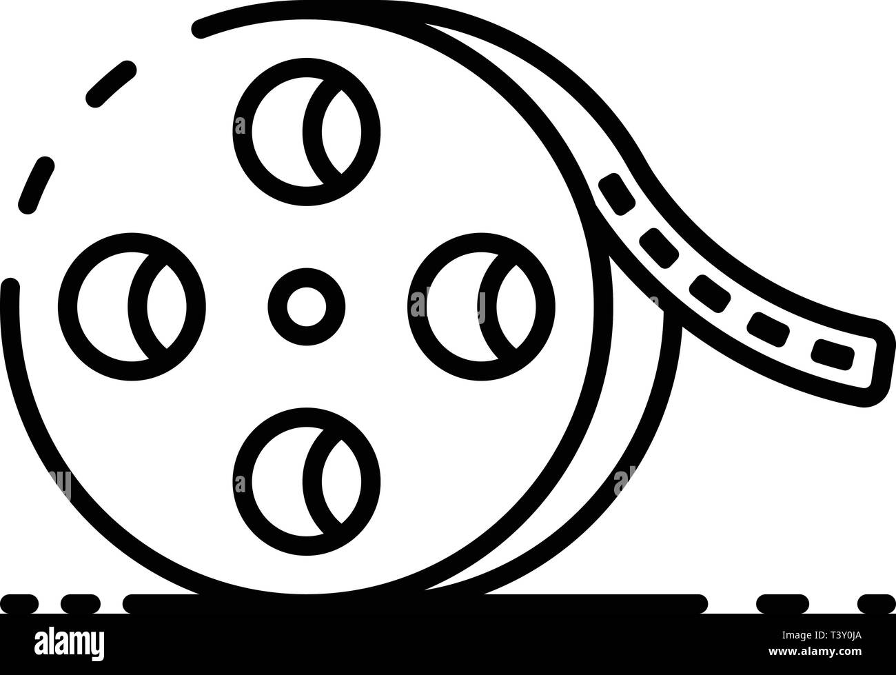 Cinema film roll icon, outline style Stock Vector Image & Art - Alamy