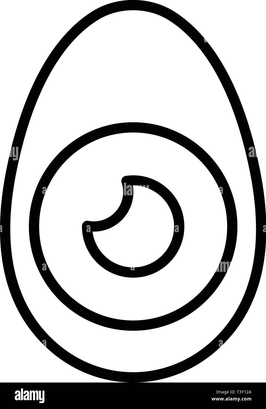 Half egg white yolk Black and White Stock Photos & Images - Alamy