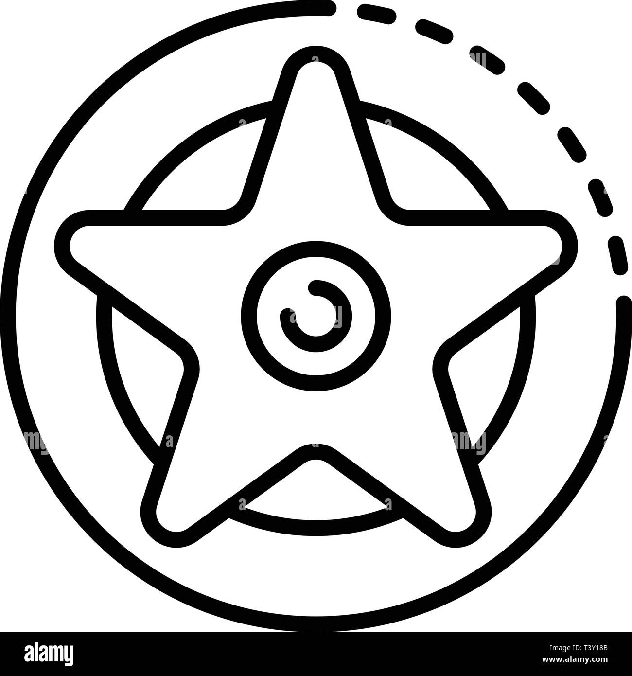 Wizard star icon, outline style Stock Vector Image & Art - Alamy