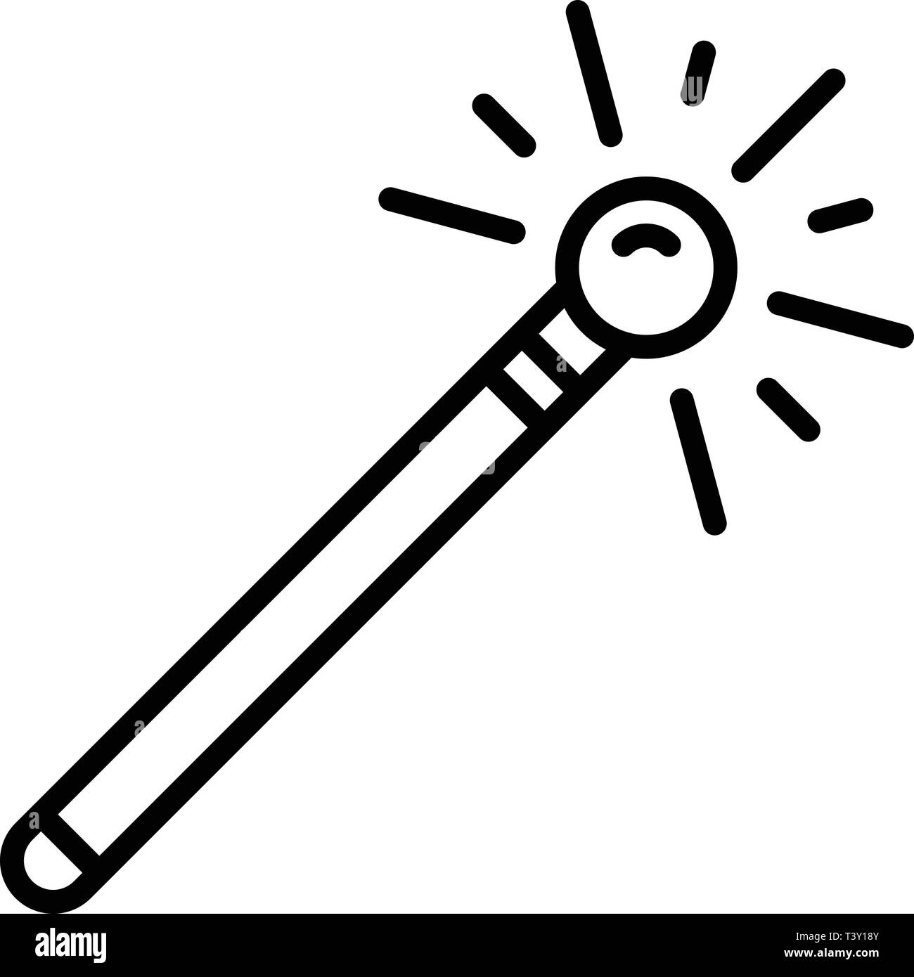 Magic stick icon, outline style Stock Vector Image & Art - Alamy