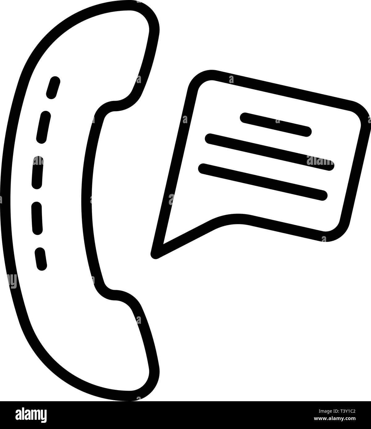 Business call icon, outline style Stock Vector Image & Art - Alamy