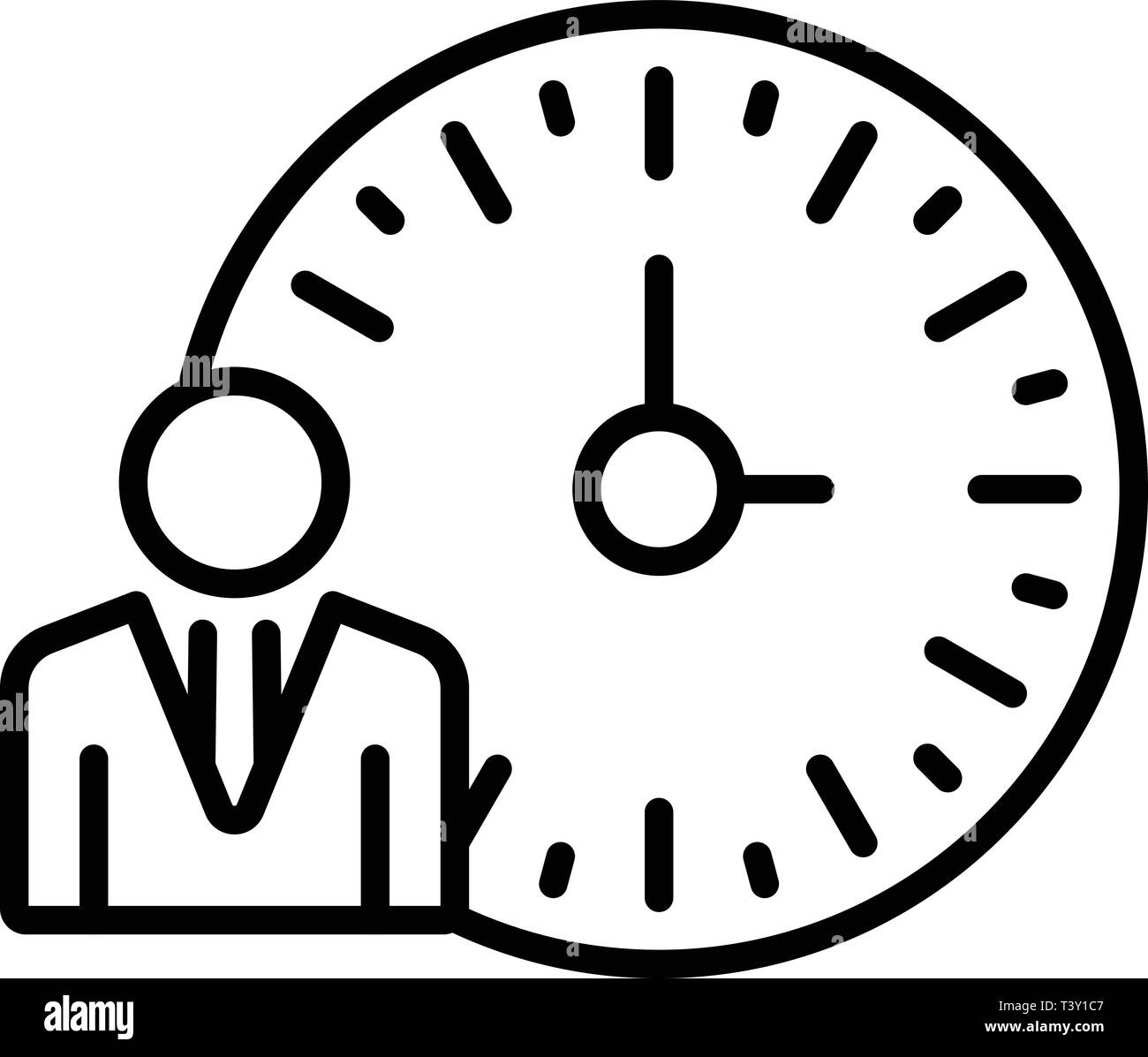 Time to recruitment icon, outline style Stock Vector Image & Art - Alamy