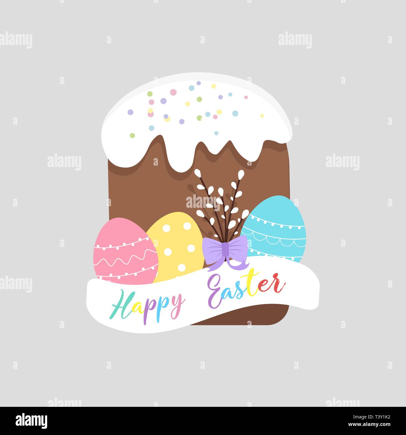 Easter traditional bread Stock Vector Images - Alamy