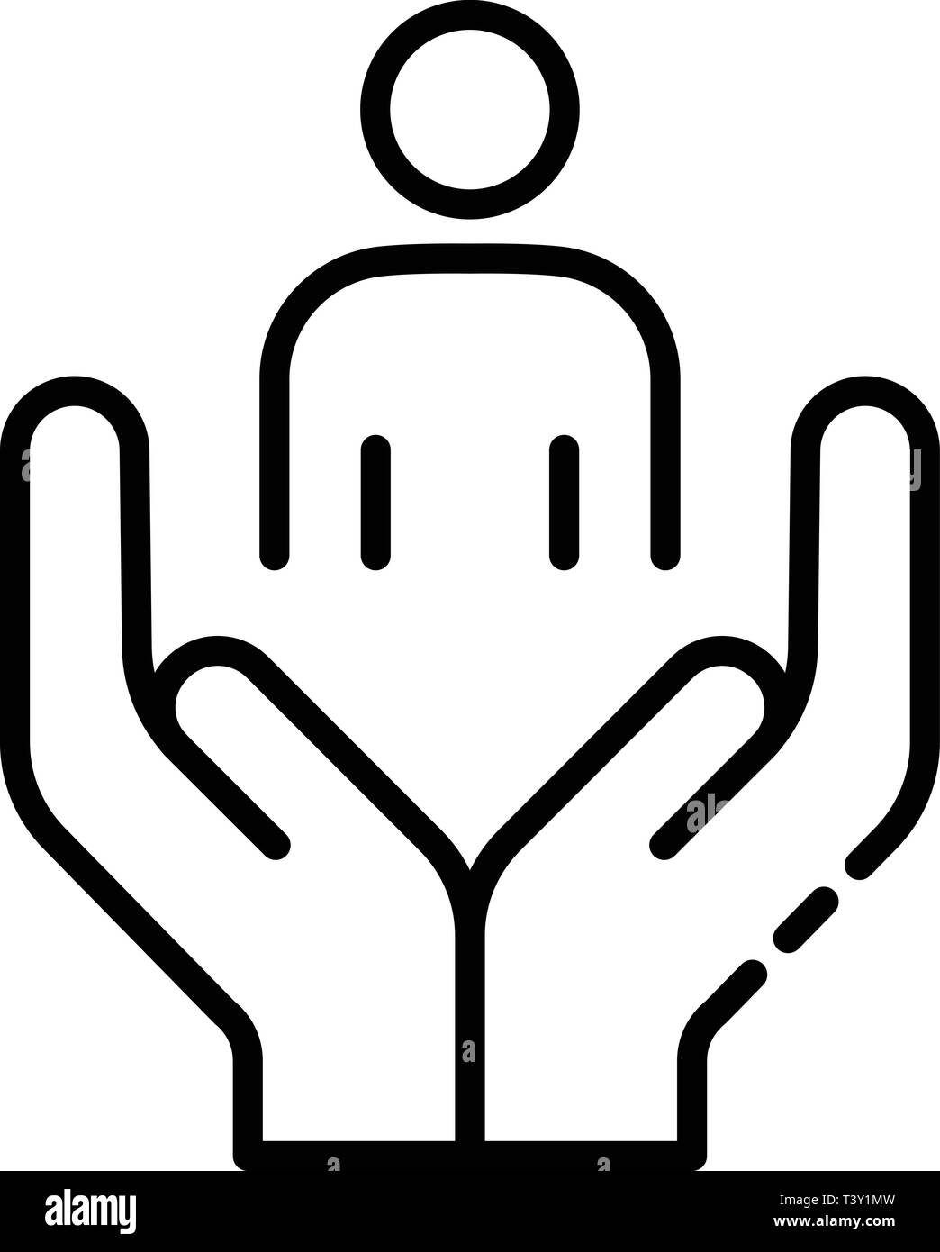 Happy black man volunteer Stock Vector Images - Alamy