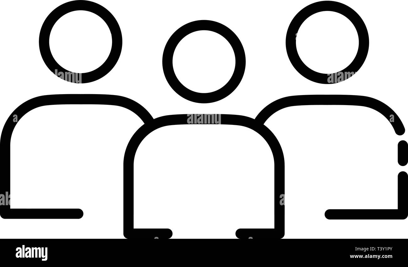 Volunteer group icon, outline style Stock Vector Image & Art - Alamy