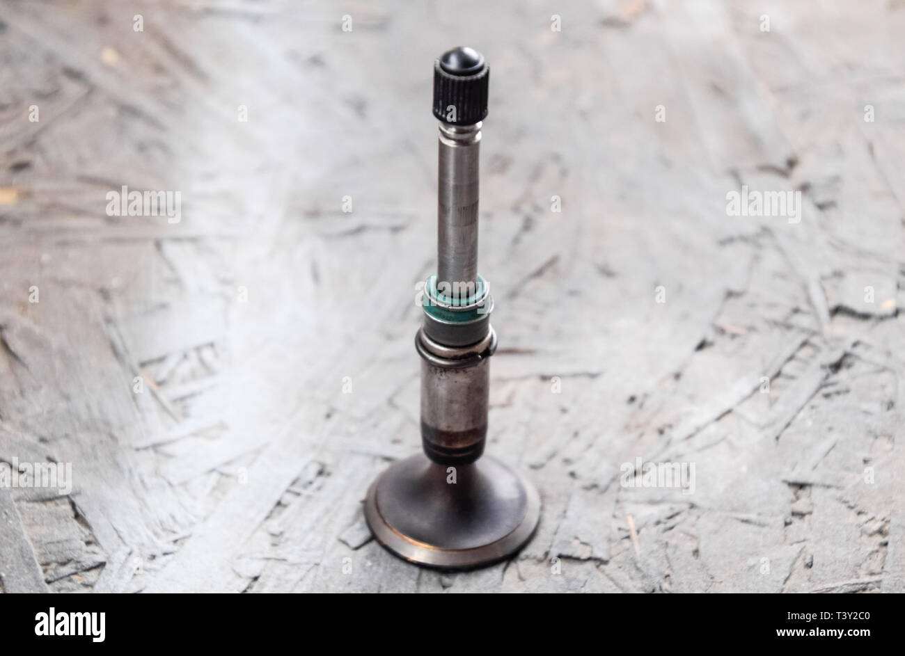 The valve of the engine. Engine part, intake exhaust valve Stock Photo ...