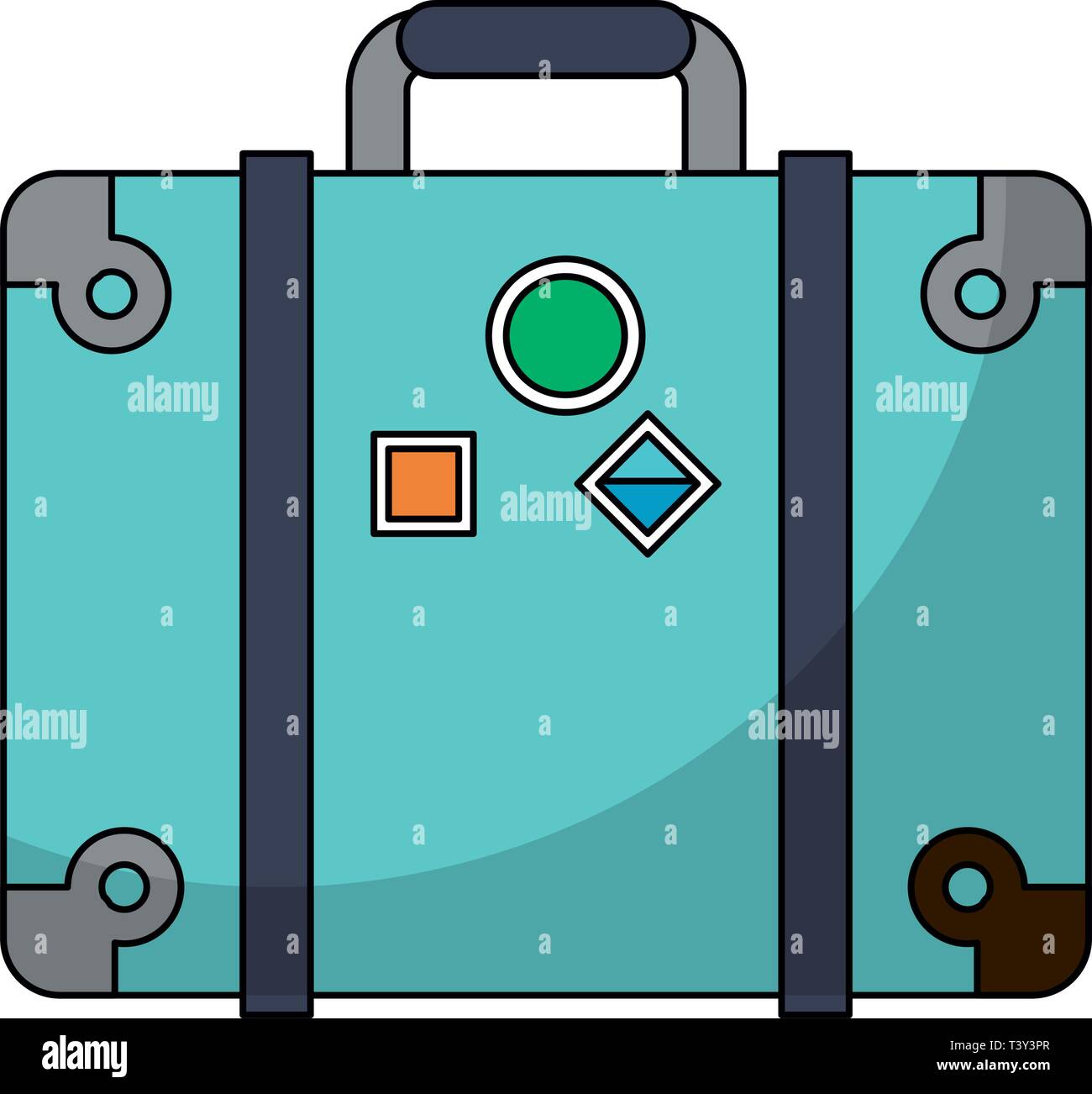 Travel suitcase cartoon isolated Stock Vector Image & Art - Alamy