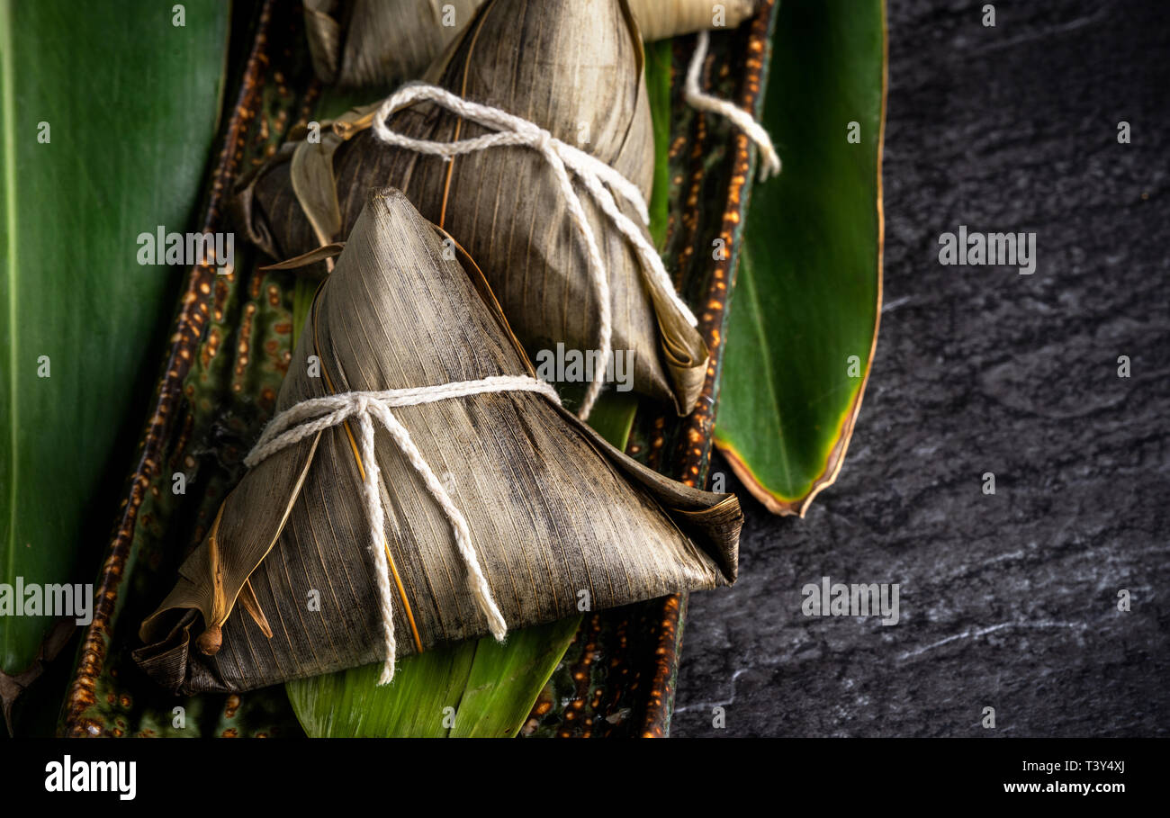 Close up, copy space, top view, famous asian chinese tasty handmade ...