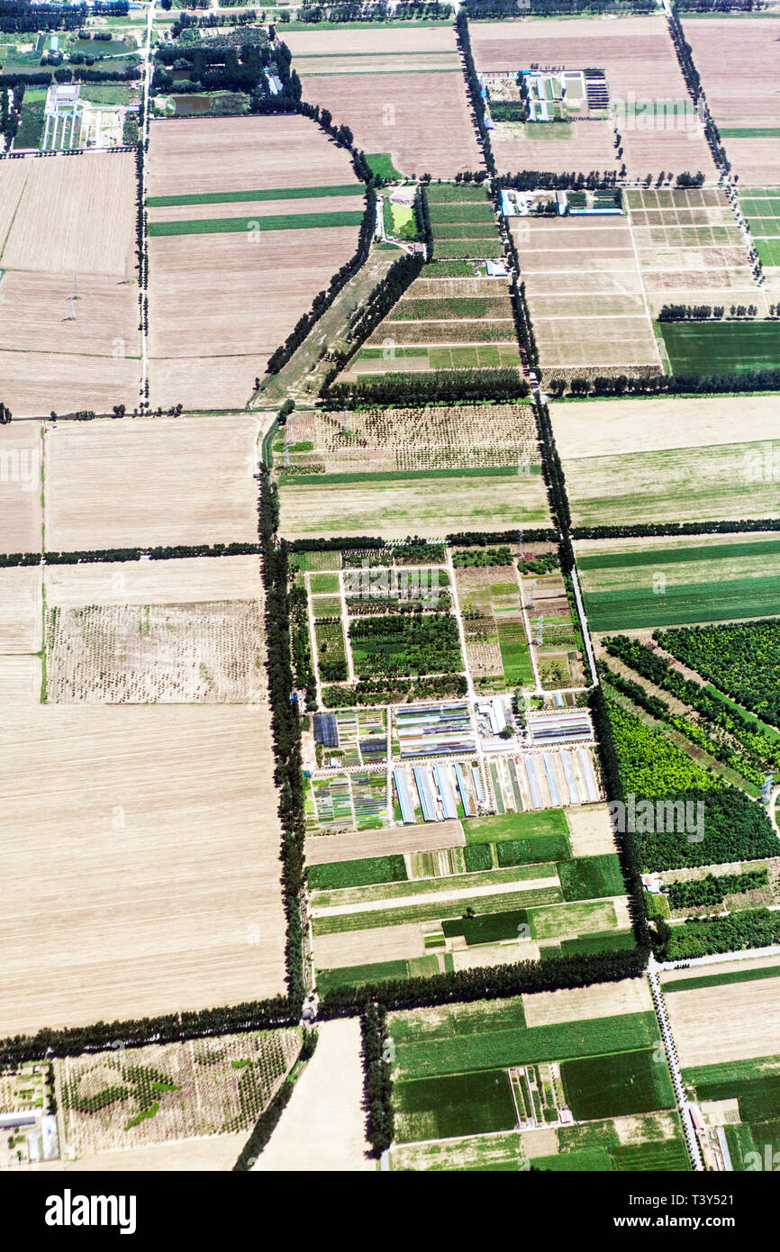 Aerial view of rural farmland Stock Photo - Alamy