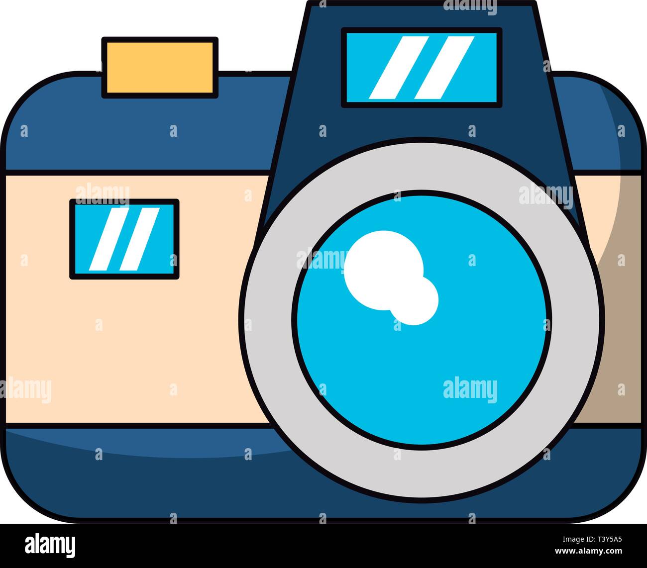 Vintage photographic camera symbol isolated Stock Vector Image & Art ...