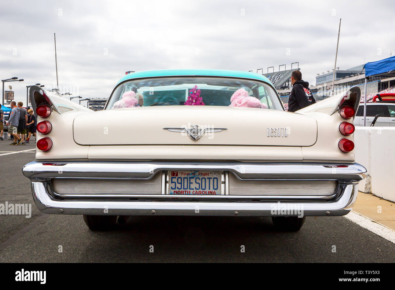 CONCORD, NC (USA) - April 6, 2019: A 1959 DeSoto automobile on display ...