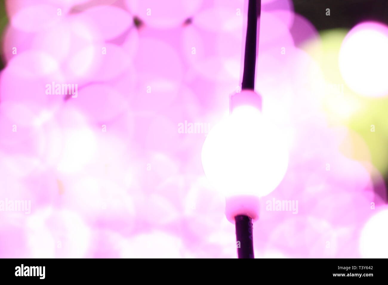 Round lights at a light show Stock Photo - Alamy