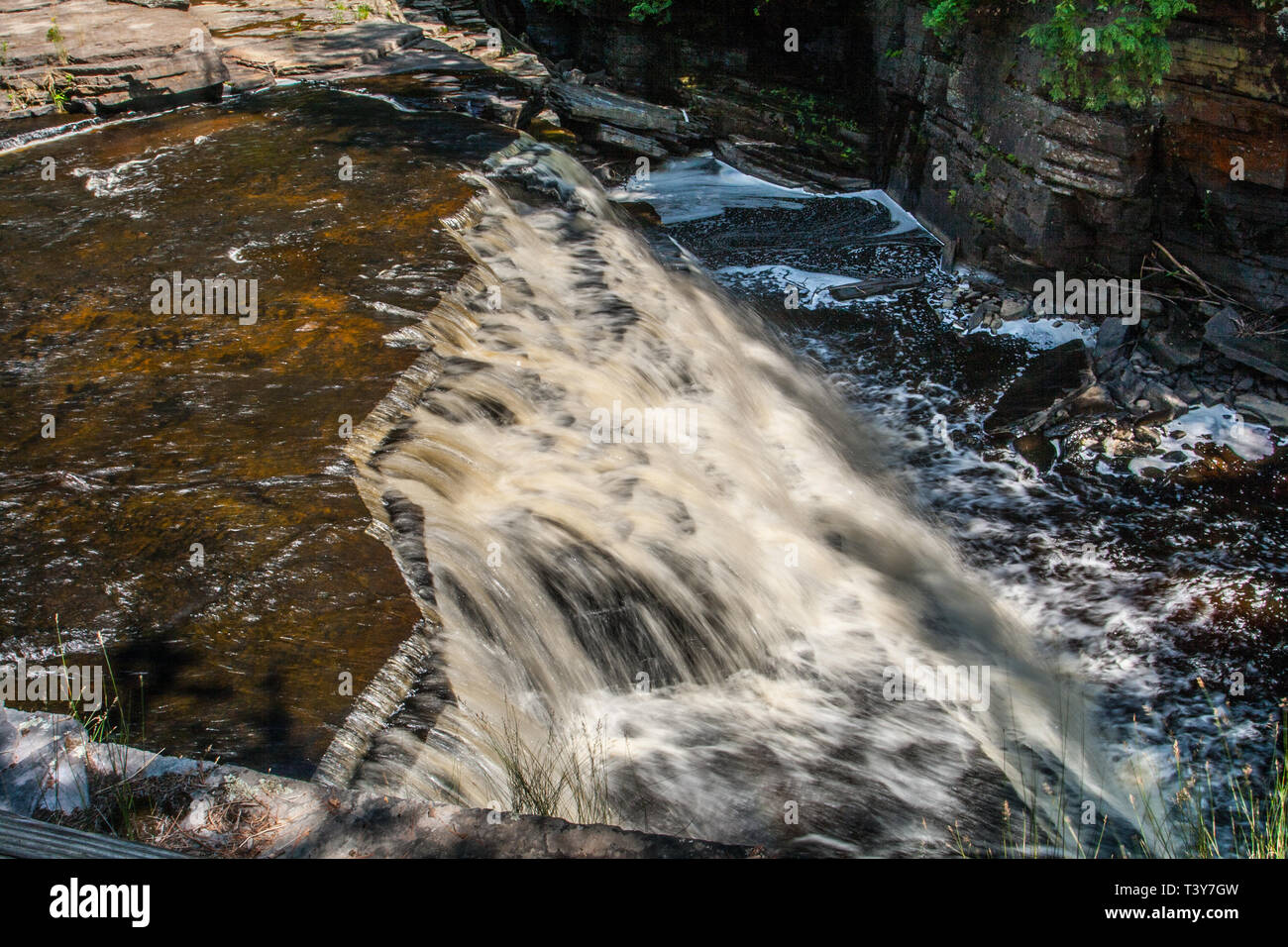 Agate Falls, Michigan Stock Photo - Alamy
