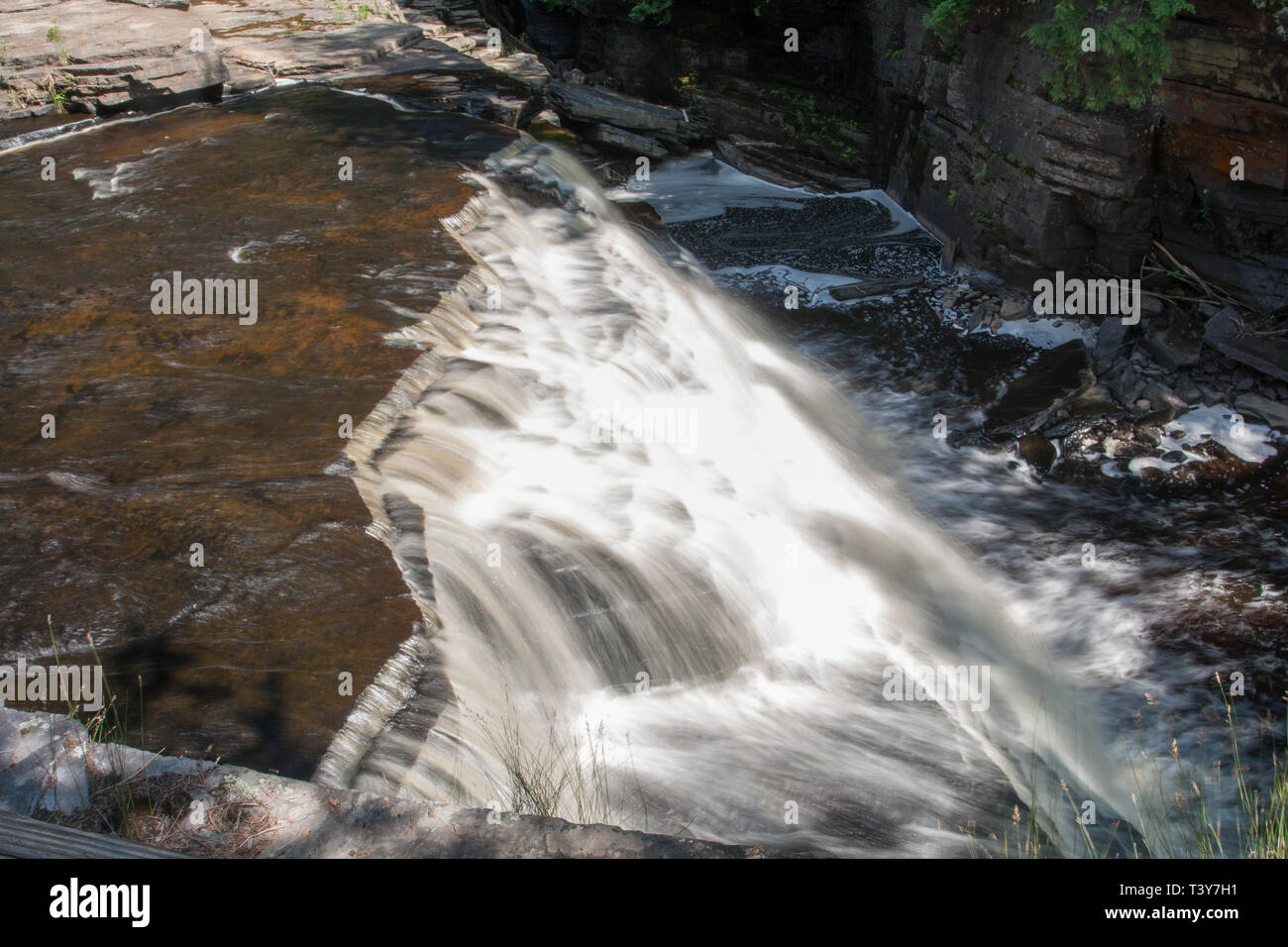Agate Falls, Michigan Stock Photo - Alamy