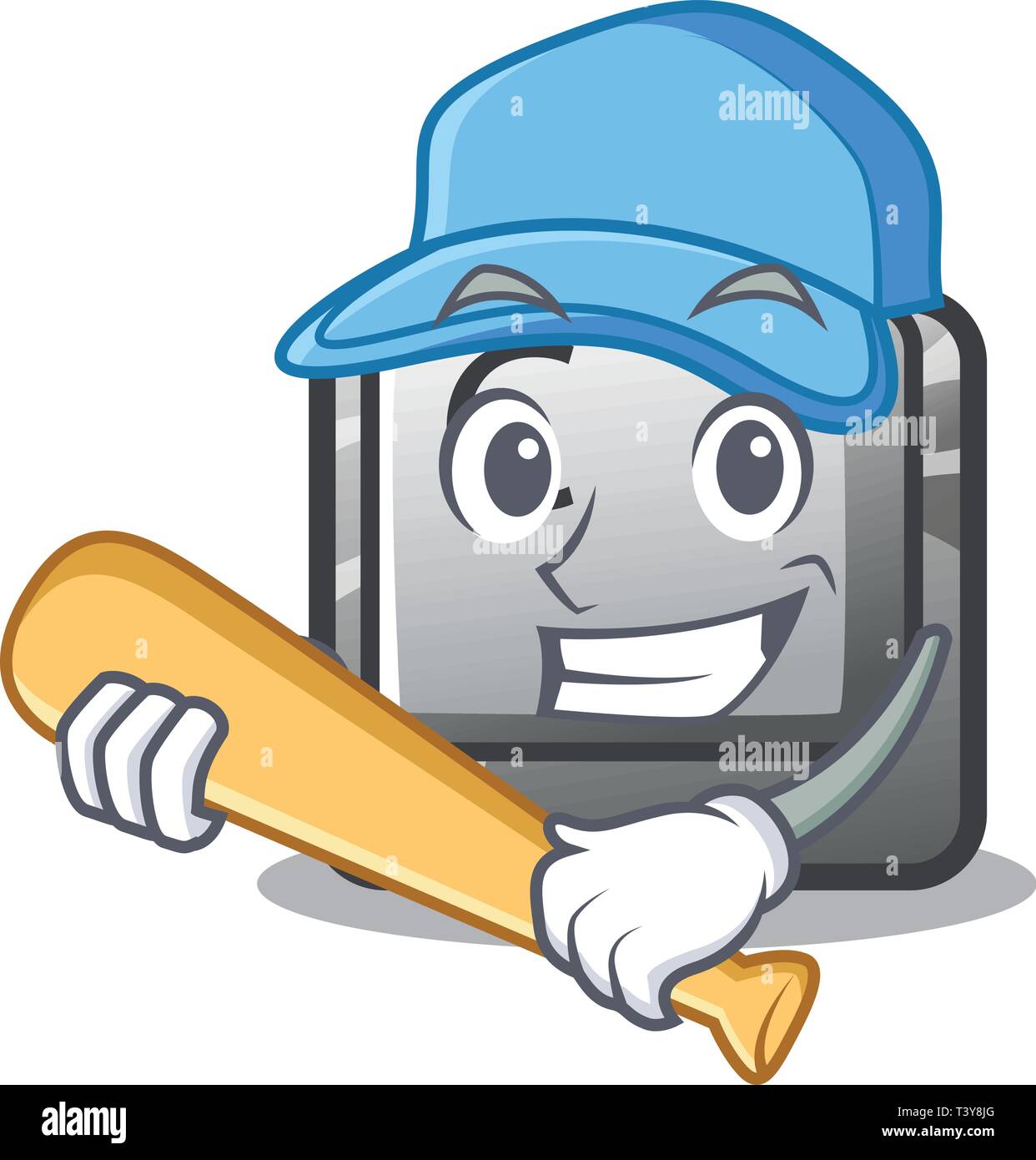 Playing baseball button C on a keyboard character Stock Vector Image ...
