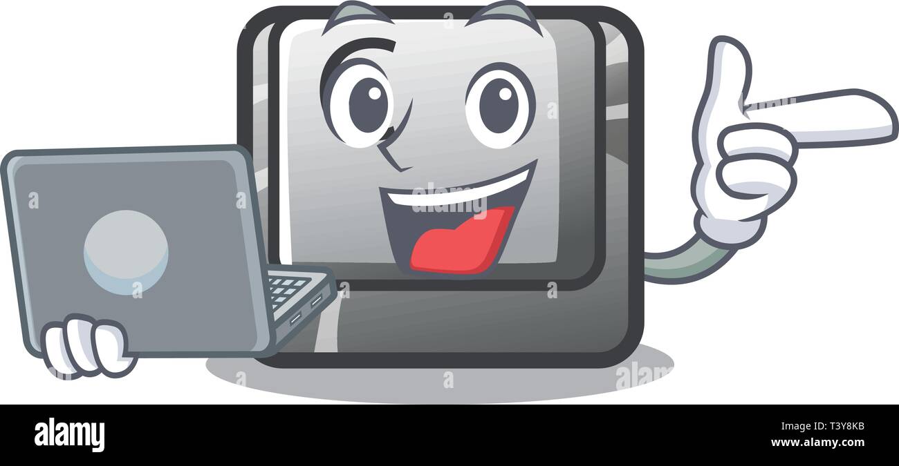 With laptop button C on a keyboard character Stock Vector Image & Art ...