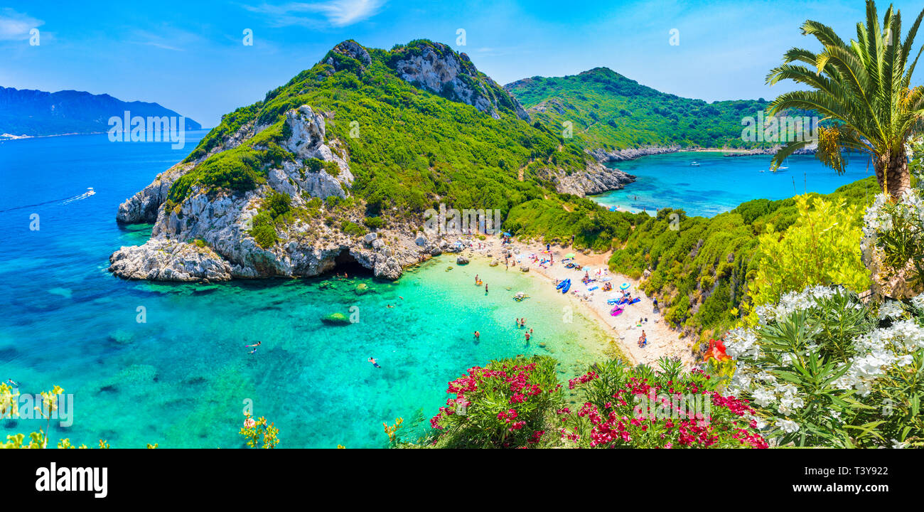 Afionas beach, corfu hi-res stock photography and images - Alamy