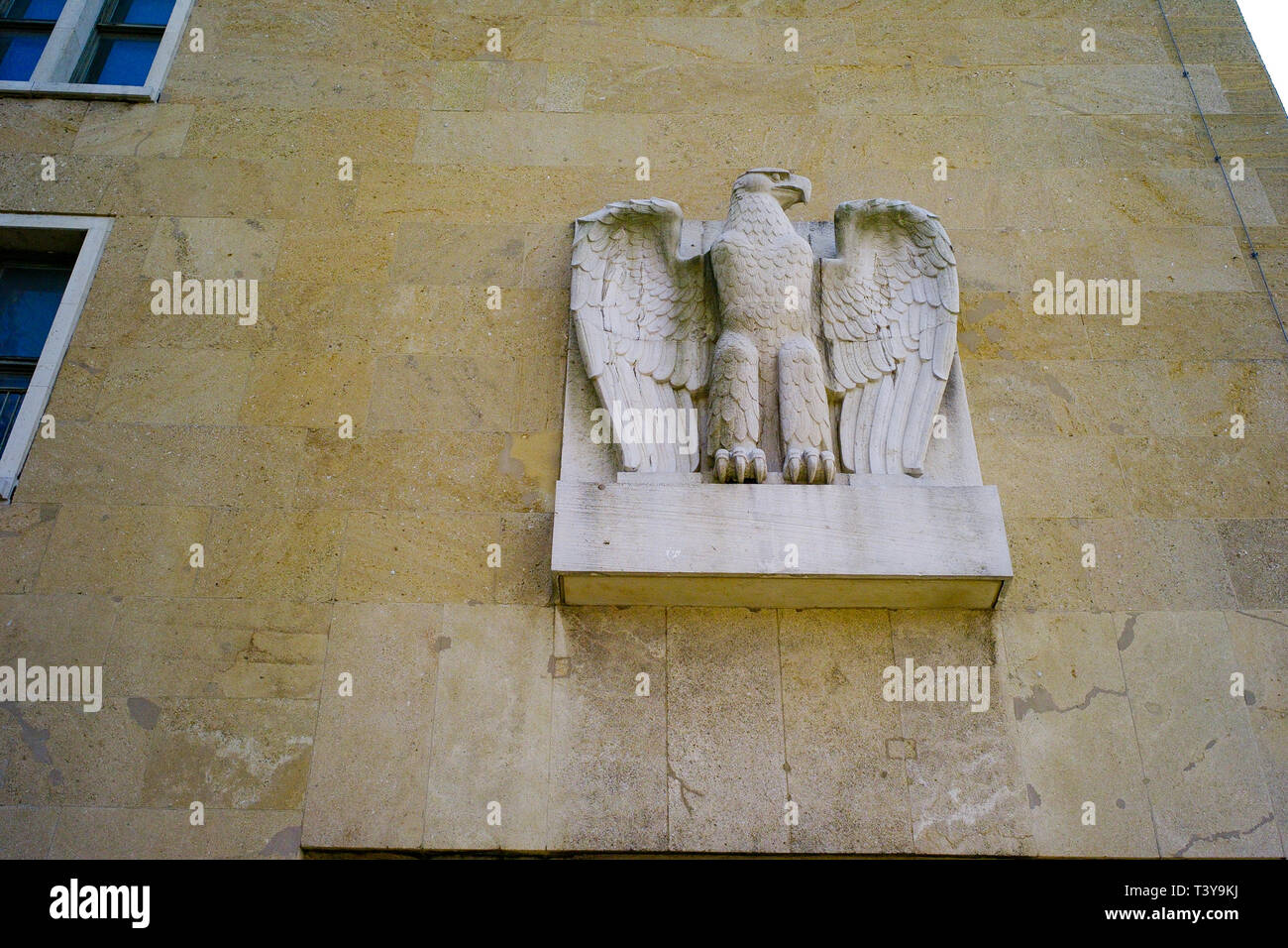Nazi eagle, Berlin-Tempelhof airport, Berlin, Kreuzberg, Germany Stock ...