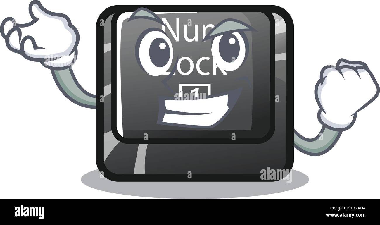 Successful num lock in the cartoon shape Stock Vector Image & Art - Alamy