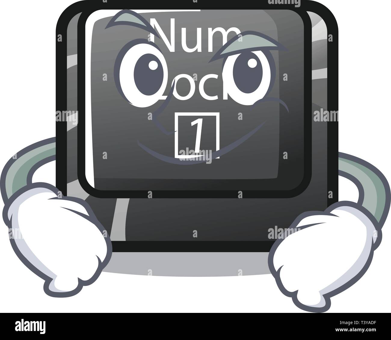 Button num lock Stock Vector Images - Alamy